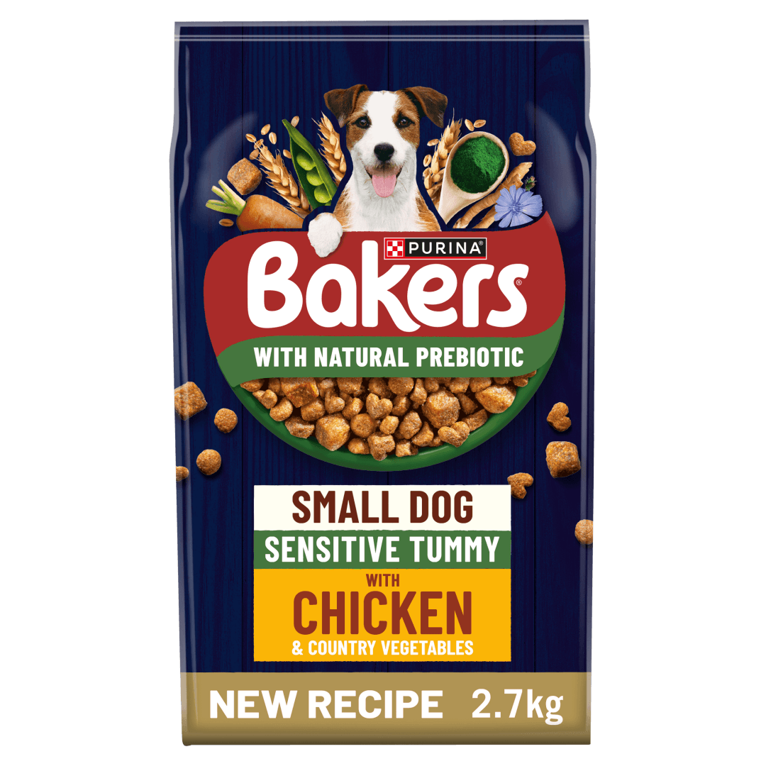 Bakers Small Dog Sensitive Tummy Chicken with Vegetables Dry Dog Food ...